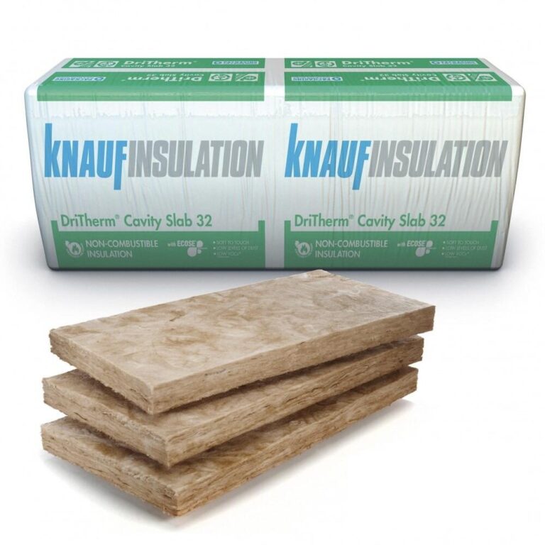 100mm Knauf DriTherm 32 Cavity Wall Insulation Slab 455mm x 1200mm 3 ...