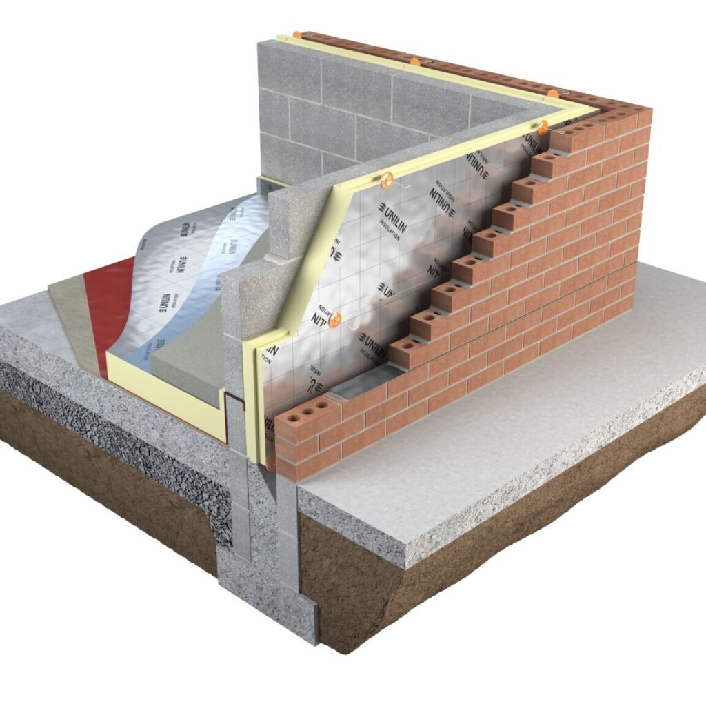 100mm Unilin T&G XT/CW Partial Fill Cavity Wall Insulation Board 1200mm ...