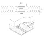 195mm British Gypsum Gypframe GL2 Bracket 100 per box | Insulation ...